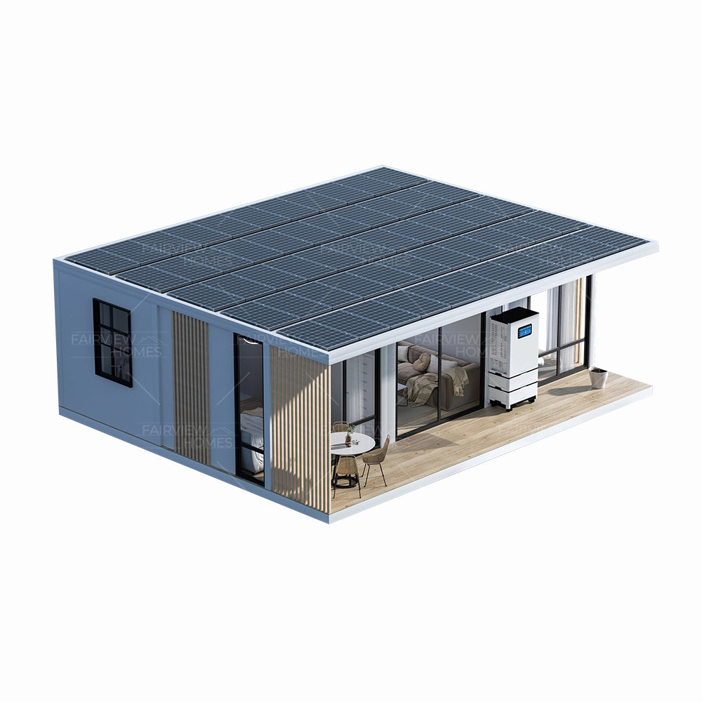 54m² L3 Zero Carbon Cabin Prefab House With Solar System for Hotel Hom ...
